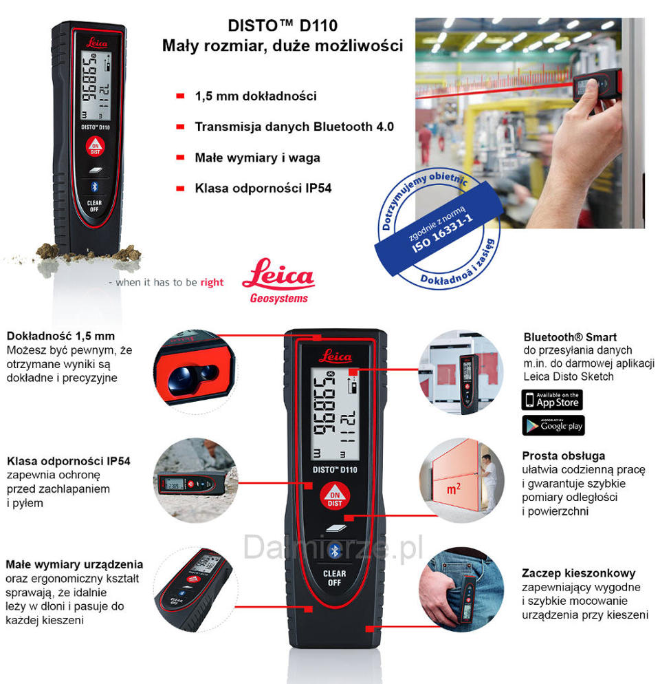 Dalmierz laserowy Leica Disto D110