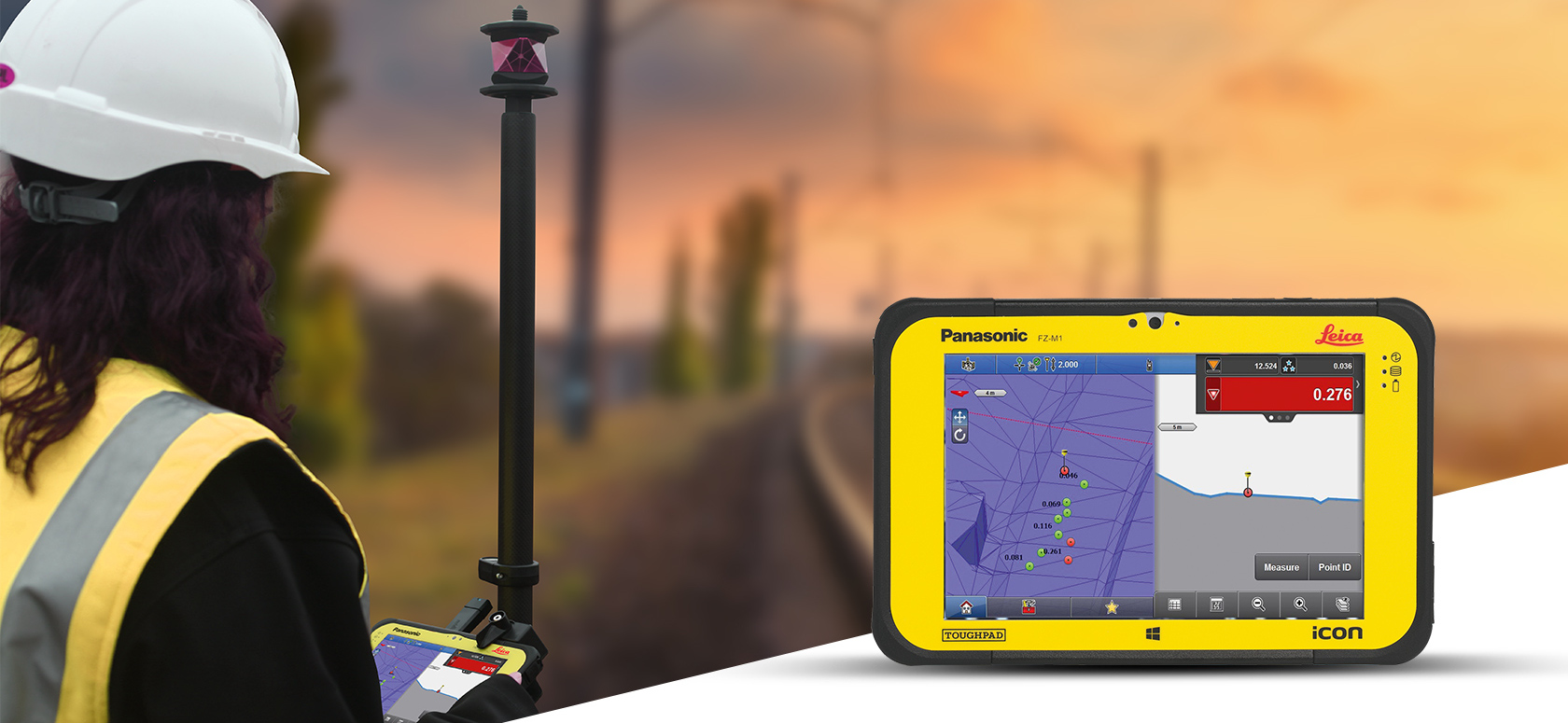 Tachimetr zrobotyzowany Leica iCON iCR70 stworzony dla budownictwa